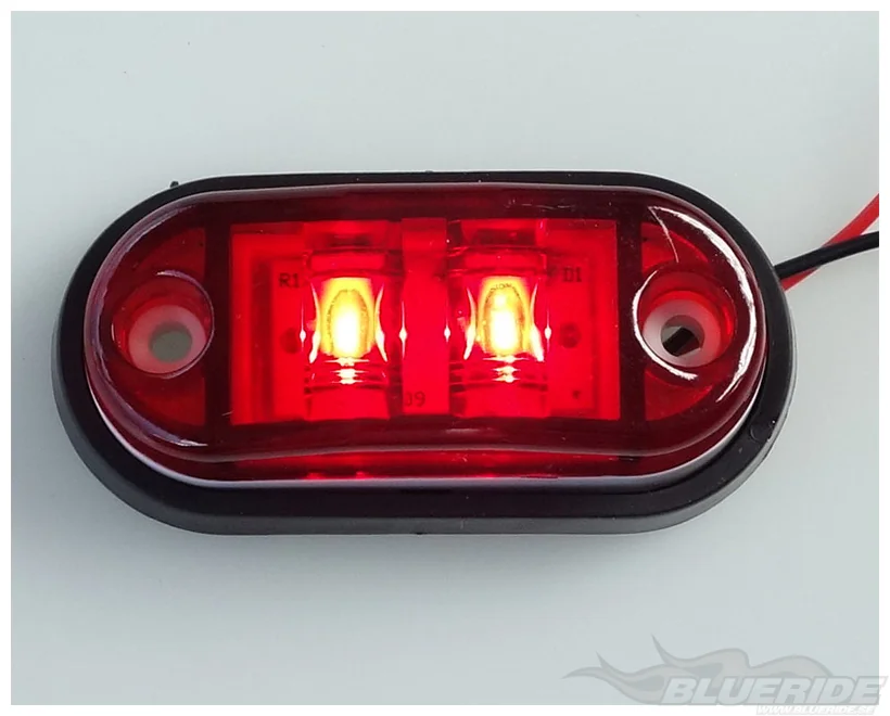 Köp dekorationsljus med rött ljus för grillen till lastbilen, 39 kr