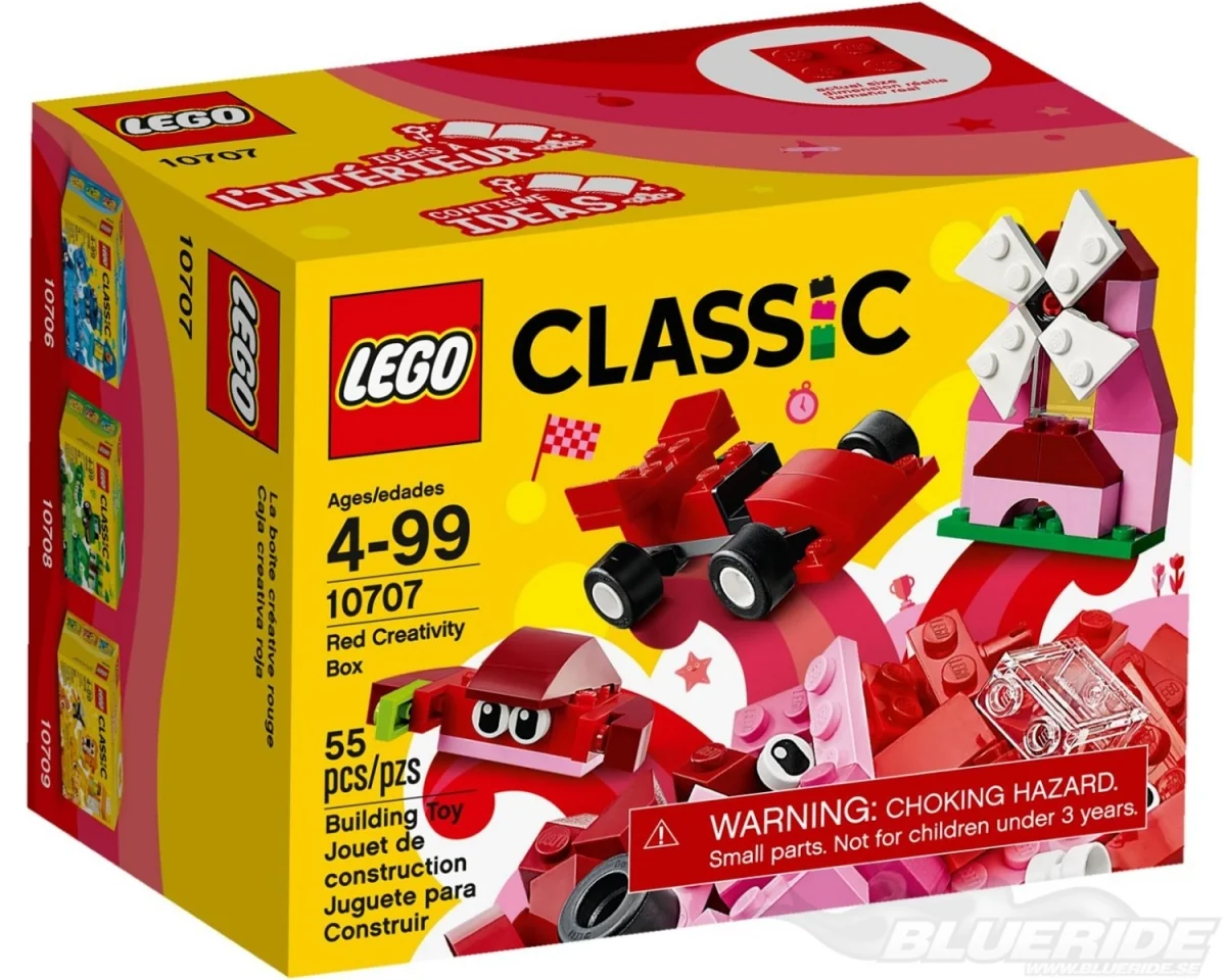 Köp LEGO Classic 10707 Red Creative Box, 498 kr | Lego på BlueRide